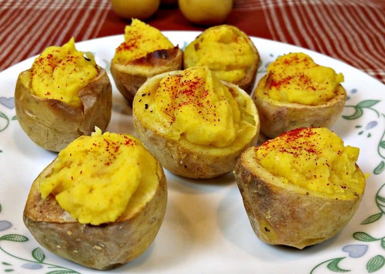 Easy Deviled Potatoes - Brand New Vegan