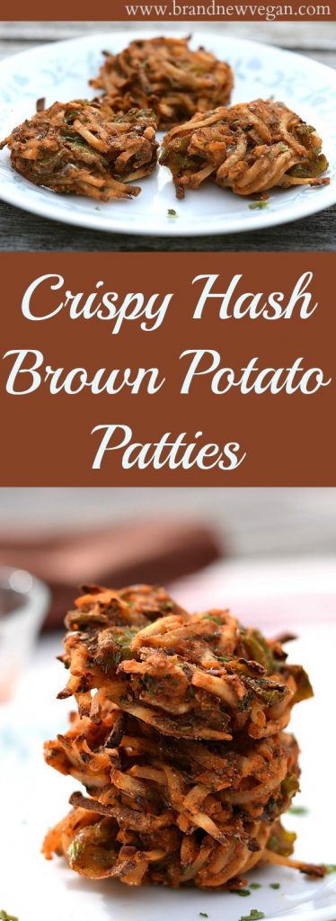 Crispy Hash Brown Potato Patties - Brand New Vegan
