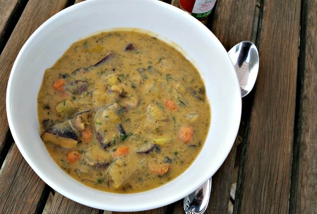 Creamy Potato Mushroom Chowder - Brand New Vegan