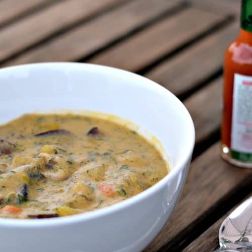 Creamy Potato Mushroom Chowder - Brand New Vegan