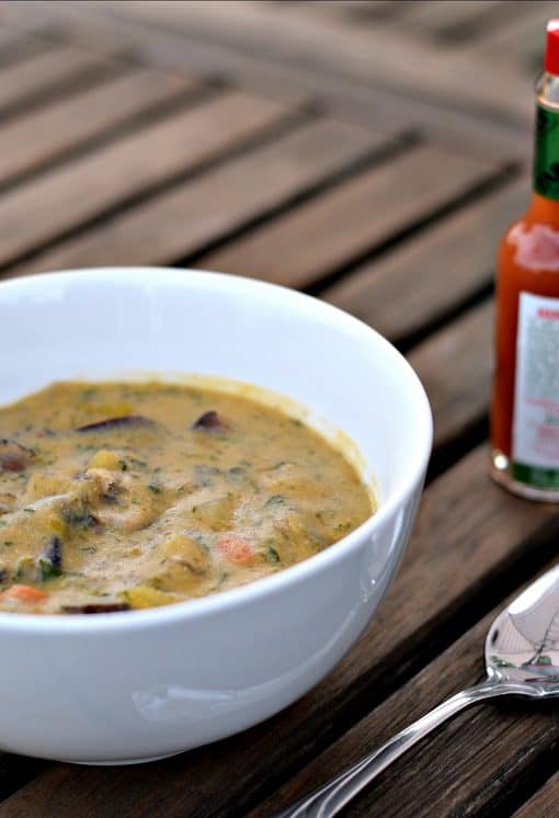 Creamy Potato Mushroom Chowder - Brand New Vegan