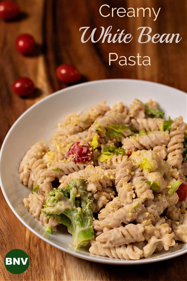 Creamy White Bean Pasta - Brand New Vegan