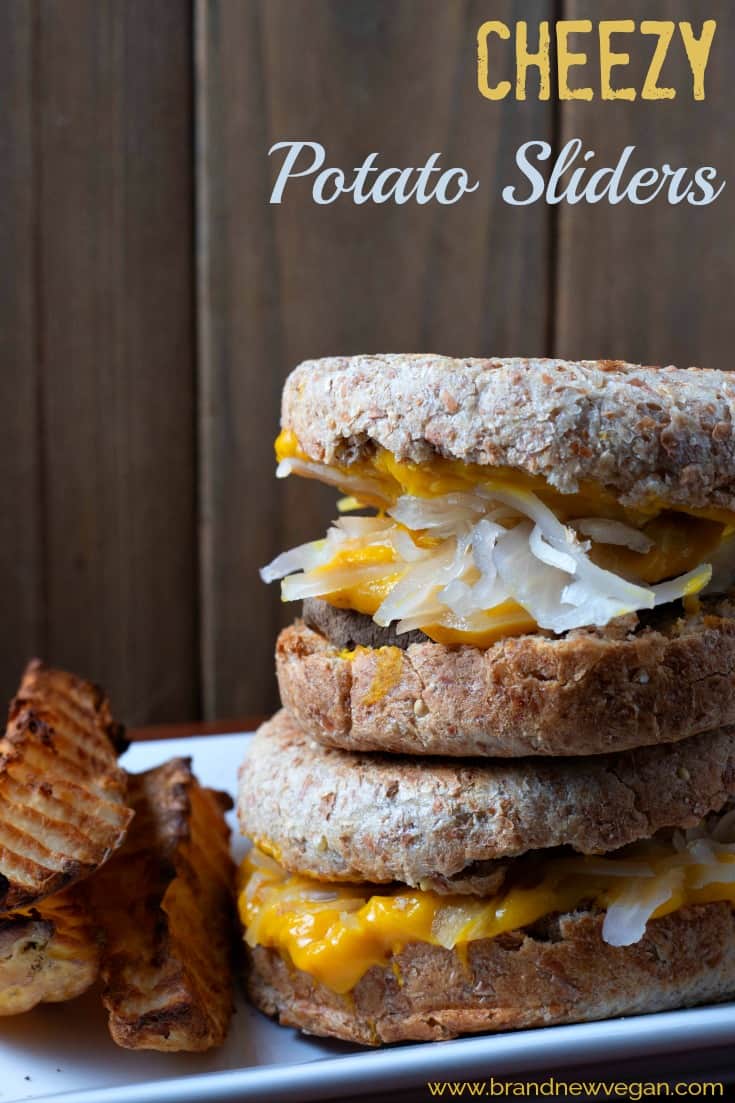 Cheezy Potato Sliders - Brand New Vegan
