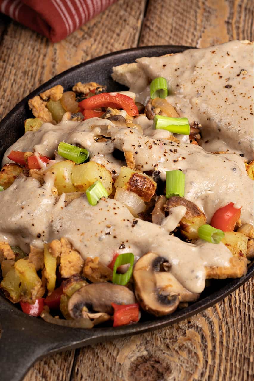 Country Breakfast Potatoes and Gravy - Brand New Vegan