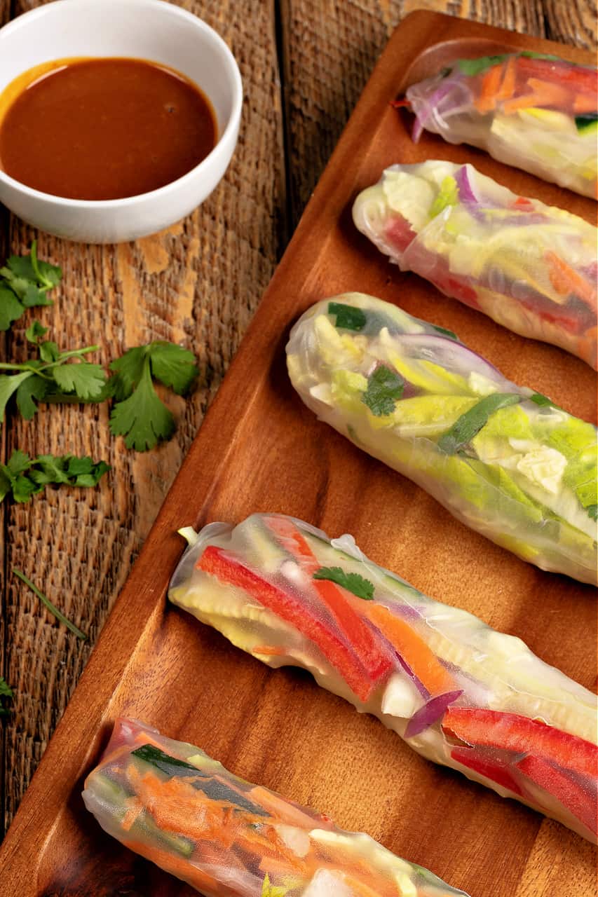 Easy Vegan Spring Rolls - Brand New Vegan