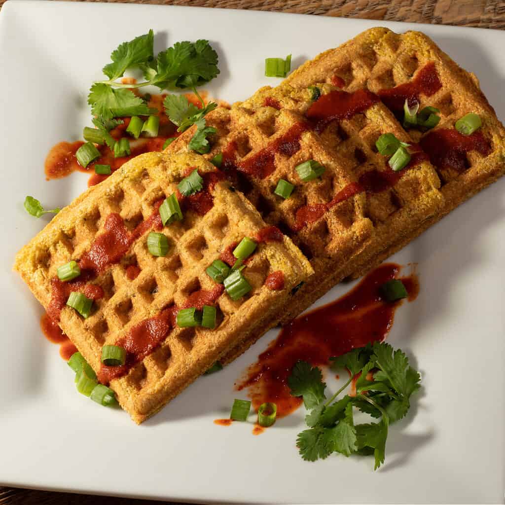 GLUTEN-FREE CORNBREAD WAFFLES - Brand New Vegan