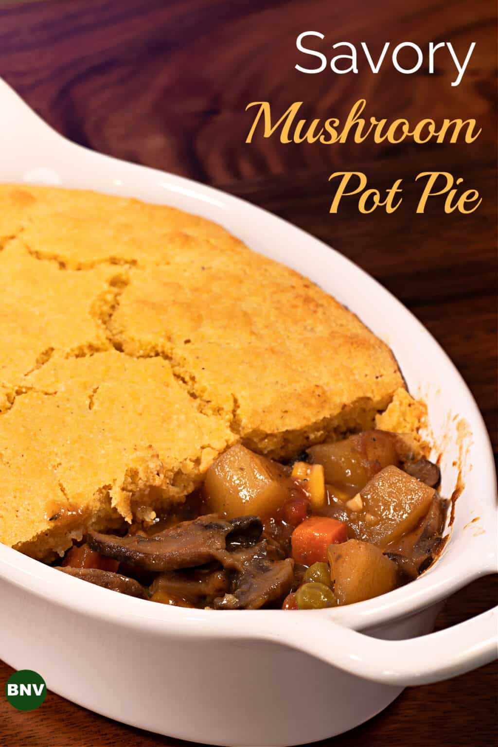 Savory Mushroom Pot Pie - Brand New Vegan