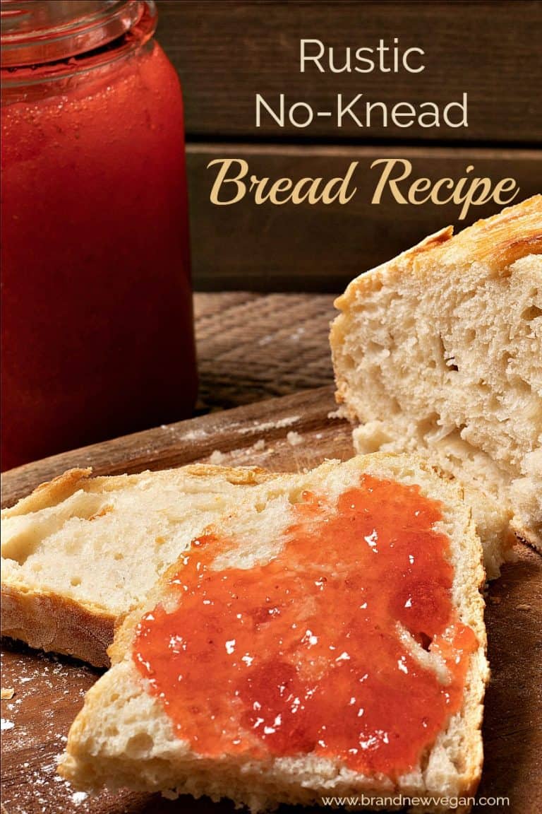 Rustic No-Knead Bread Recipe - Brand New Vegan