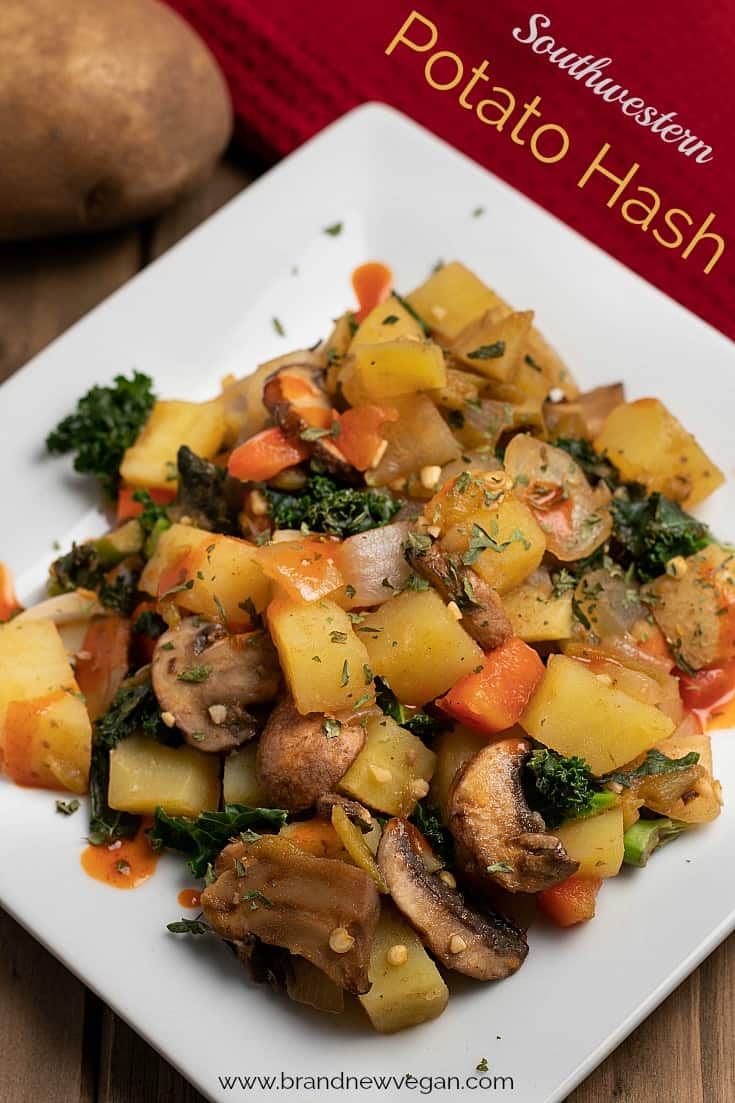 Southwestern Potato Hash - Brand New Vegan