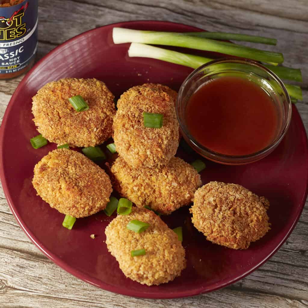 Spicy Vegan Chickpea Nuggets - Brand New Vegan