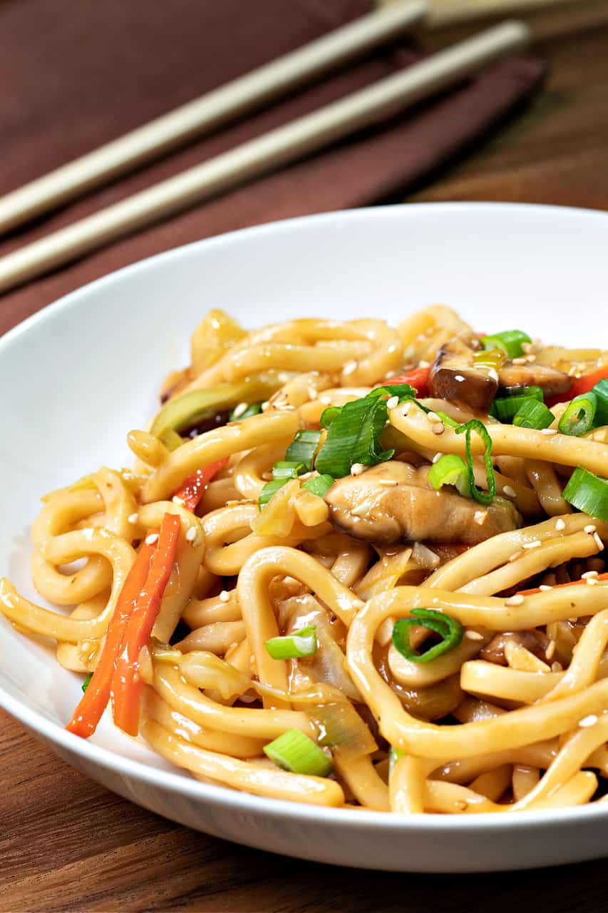 Oil-Free Yaki Udon Noodles - Brand New Vegan