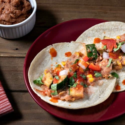 Mexican Zucchini Tacos - Brand New Vegan